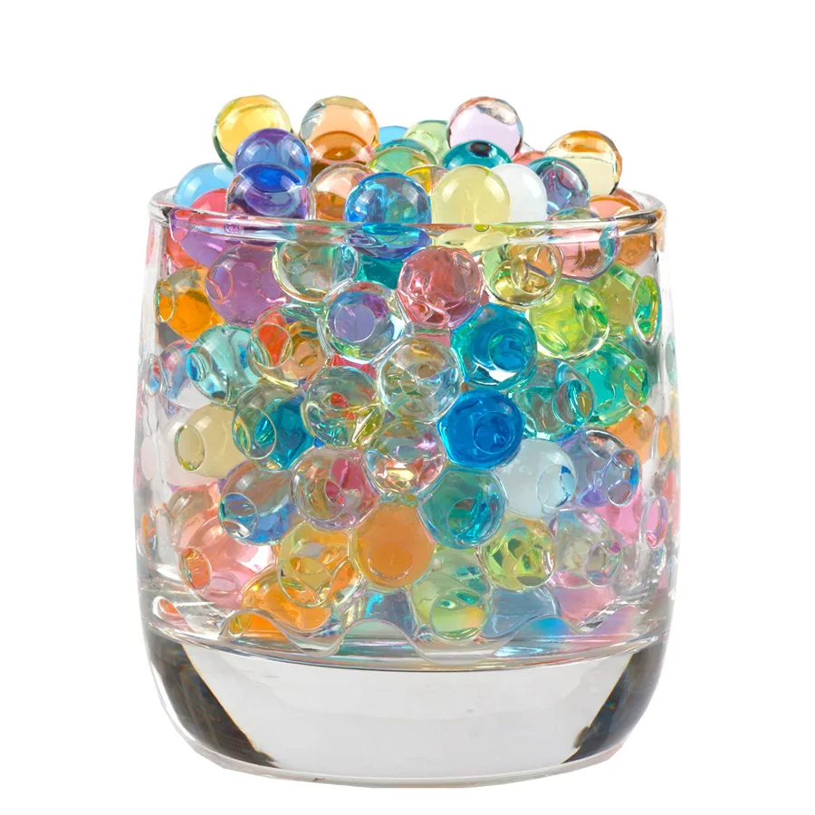 500pcs L Crystal Soil Transparent Gel Stress Ball Decoration Beads for ...