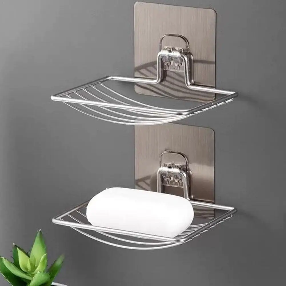 1pc-Stainless-Steel-Soap-Rack-Punch-free-Nail-free-Bathroom-Single ...
