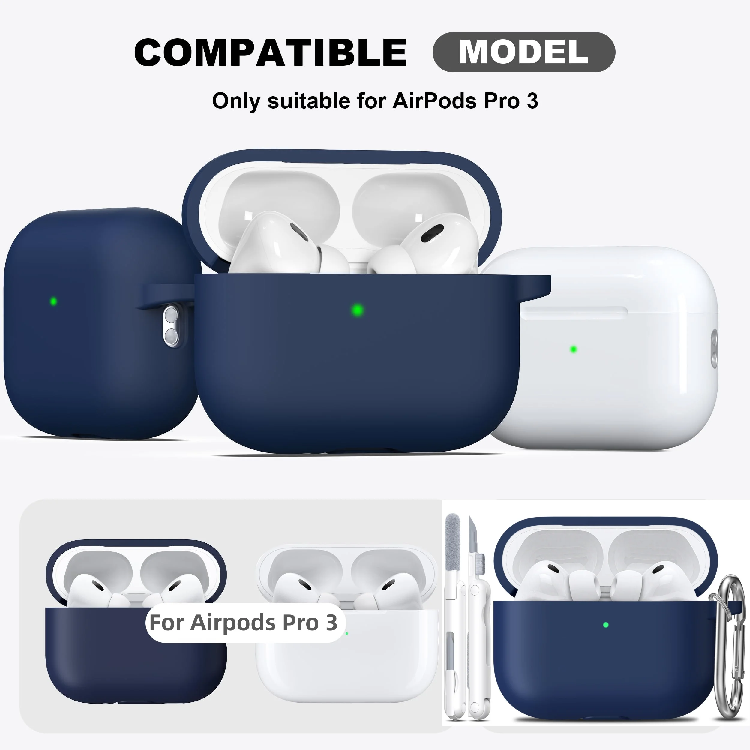 Capa para airpods pro de 3a geração, acessórios para fone de ouvido ...