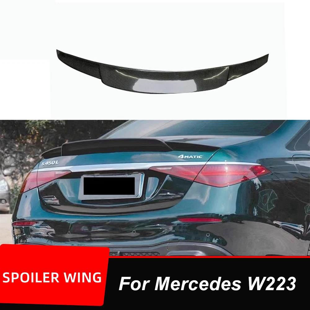 Carbon-Fiber-Material-Rear-Trunk-Lid-Ducktail-Car-Spoiler-Wings-For ...