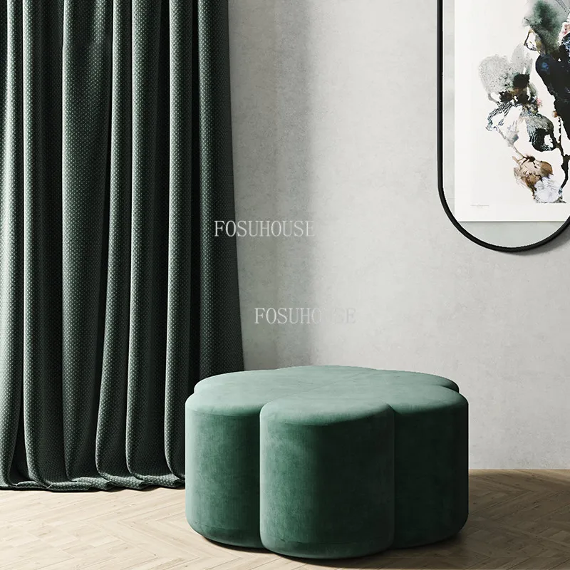 Modern Living Room Sofa Hotel Low Stool Coffee Shop Clothing Store Foot ...