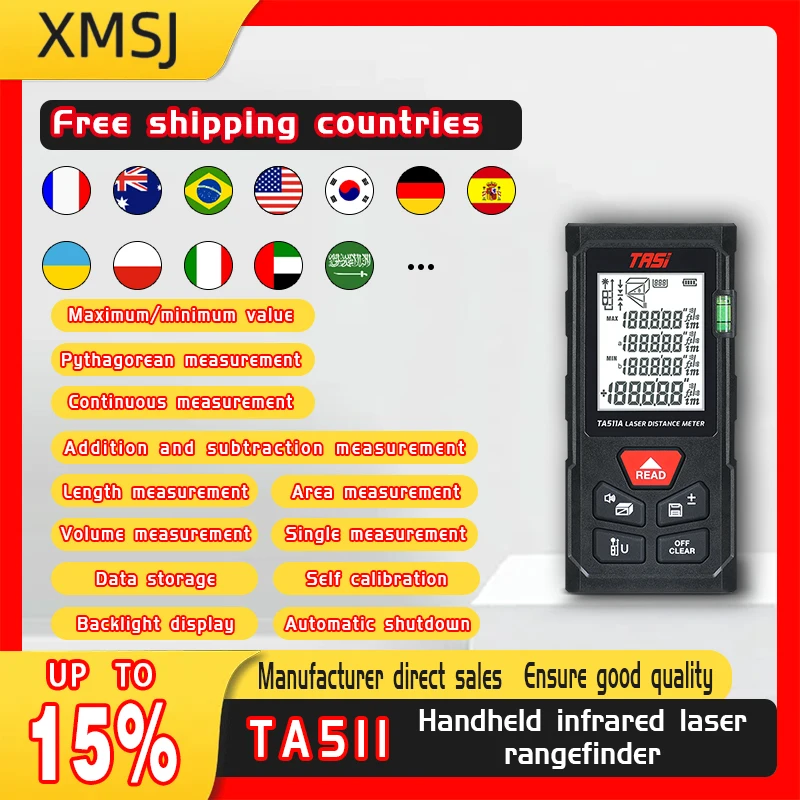 Laser-rangefinder-Handheld-distance-measuring-instrument-Infrared ...