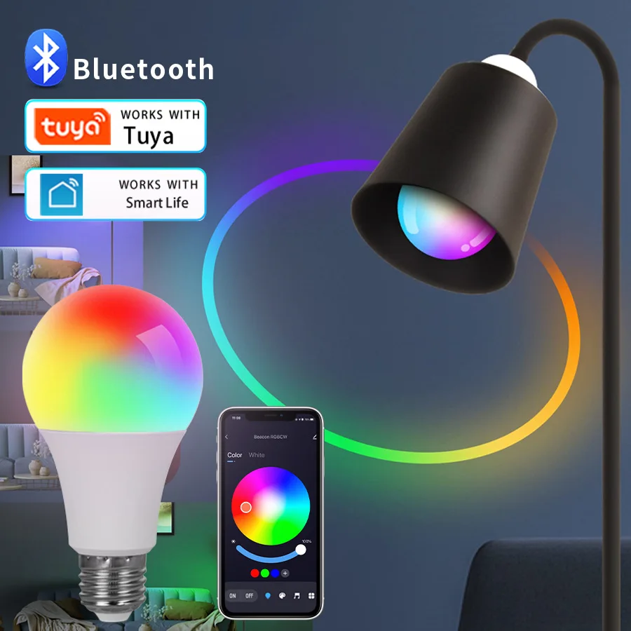 Led-Lamp-Smart-Bulb-E27-RGB-Multi-Color-Change-APP-Control-Light-Lamp ...