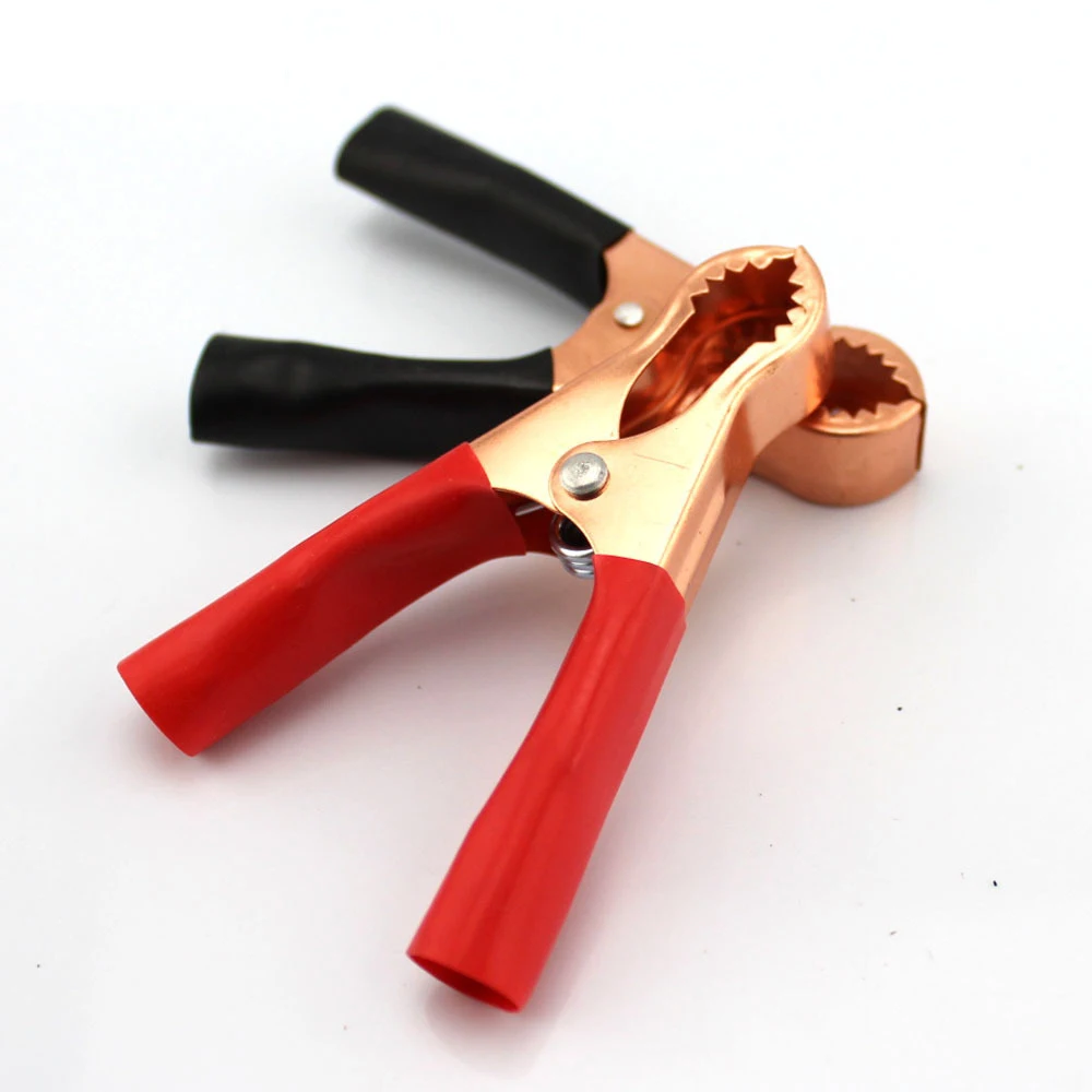 Pinzas-de-cocodrilo-para-bater-a-de-coche-accesorio-de-50a-rojo-negro ...