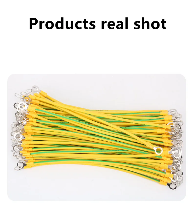 Yellow-green grounding wire 13/11/9AWG photovoltaic panel photovoltaic ...