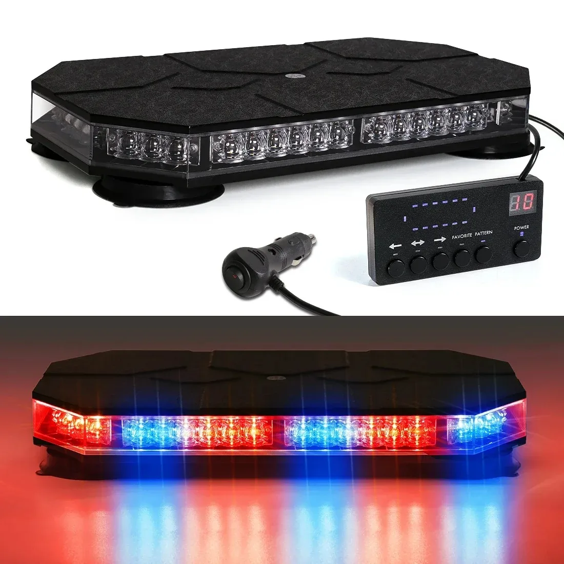 12V-24V-Car-Roof-Top-Strobe-Lights-Emergency-Warning-42-LED-Safety ...
