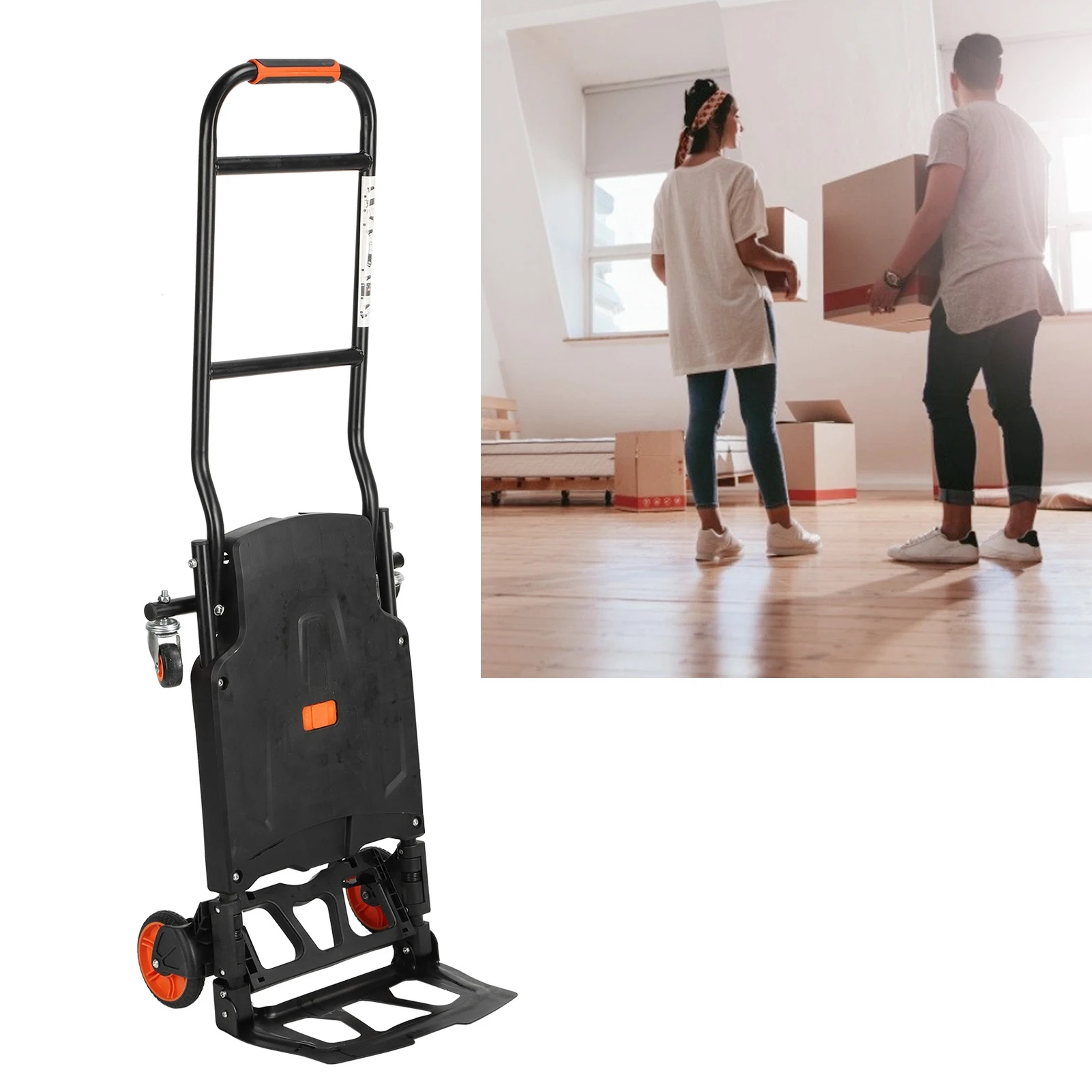 Hand Trailer Cart Truck Portable Flat Bed Trailer Multifunction ...