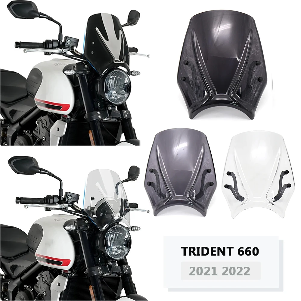 For Trident 660 Trident660 2021-2022 Motorcycle Windshield Wind ...
