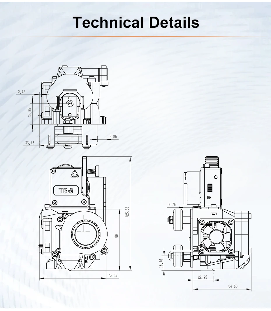DDE V2 TBG-Lite Extruder
