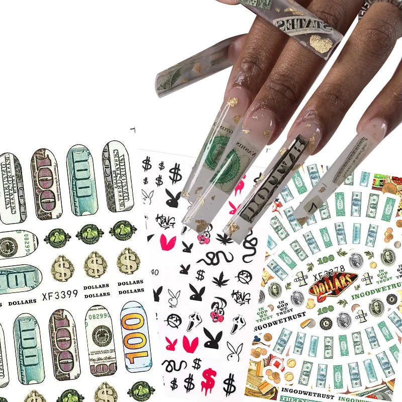 3D-Money-Dollar-Sign-Design-Nail-Art-Sticker-Decals-Self-Adhesive ...