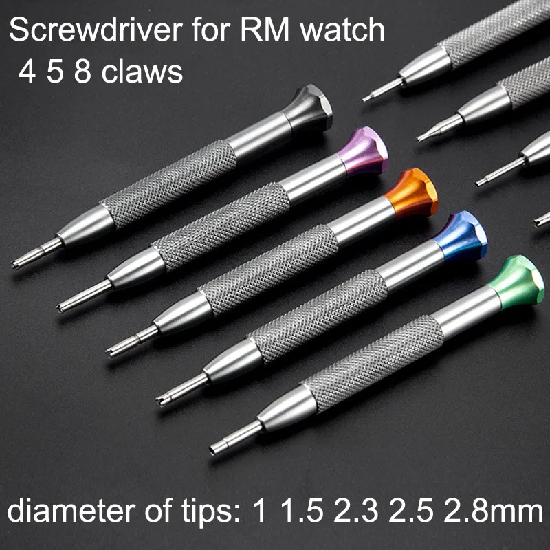 Steel-4-5-8-Prongs-RM-Screwdriver-For-Richard-Mille-Watch-Bezel-Case ...