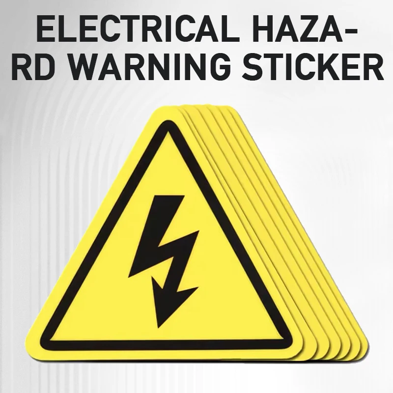 5-10-15PCS-PVC-Warning-Sticker-Adhesive-Labels-Electrical-Shock-Hazard ...