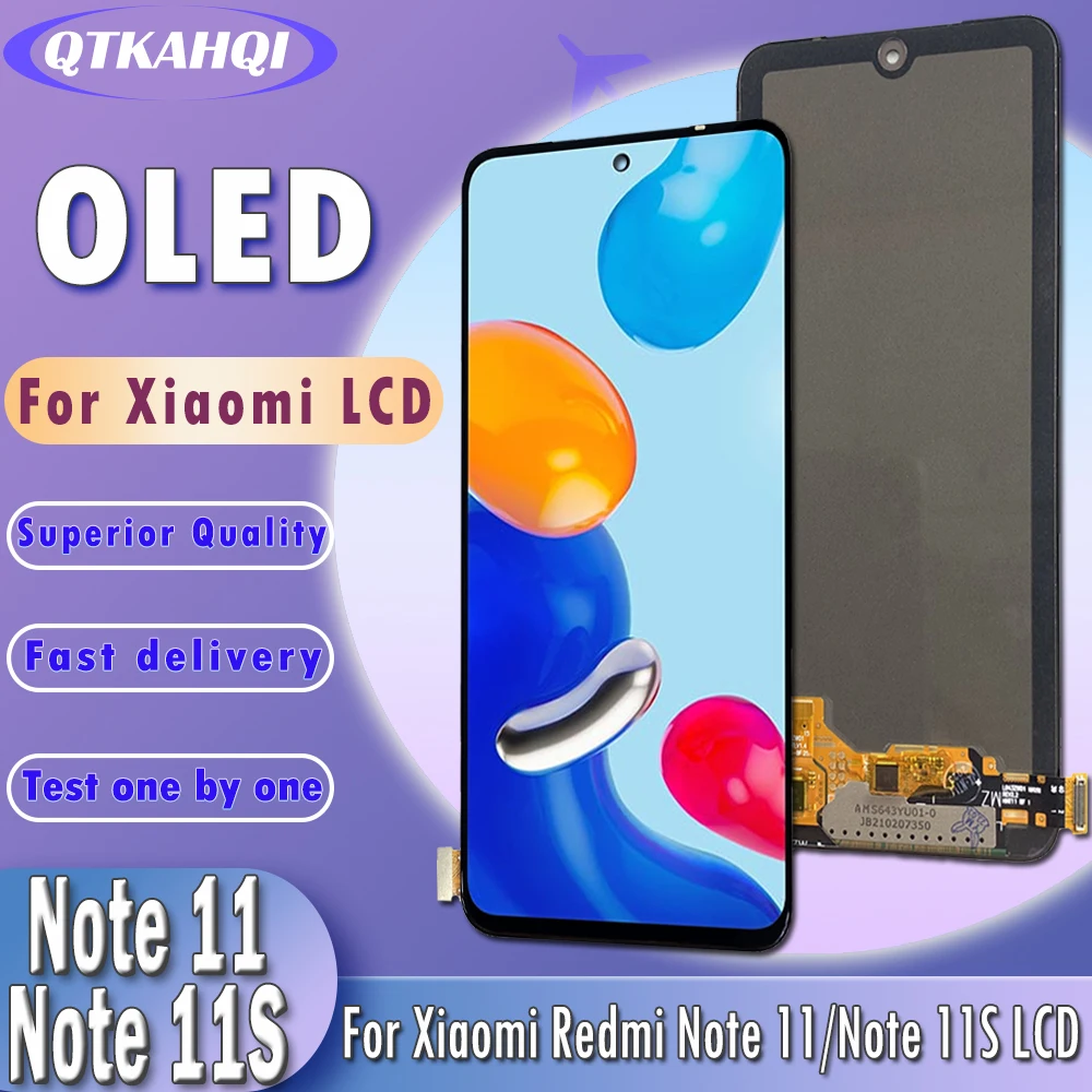 Pantalla-OLED-de-6-43-pulgadas-para-Xiaomi-Redmi-Note-11-digitalizador ...