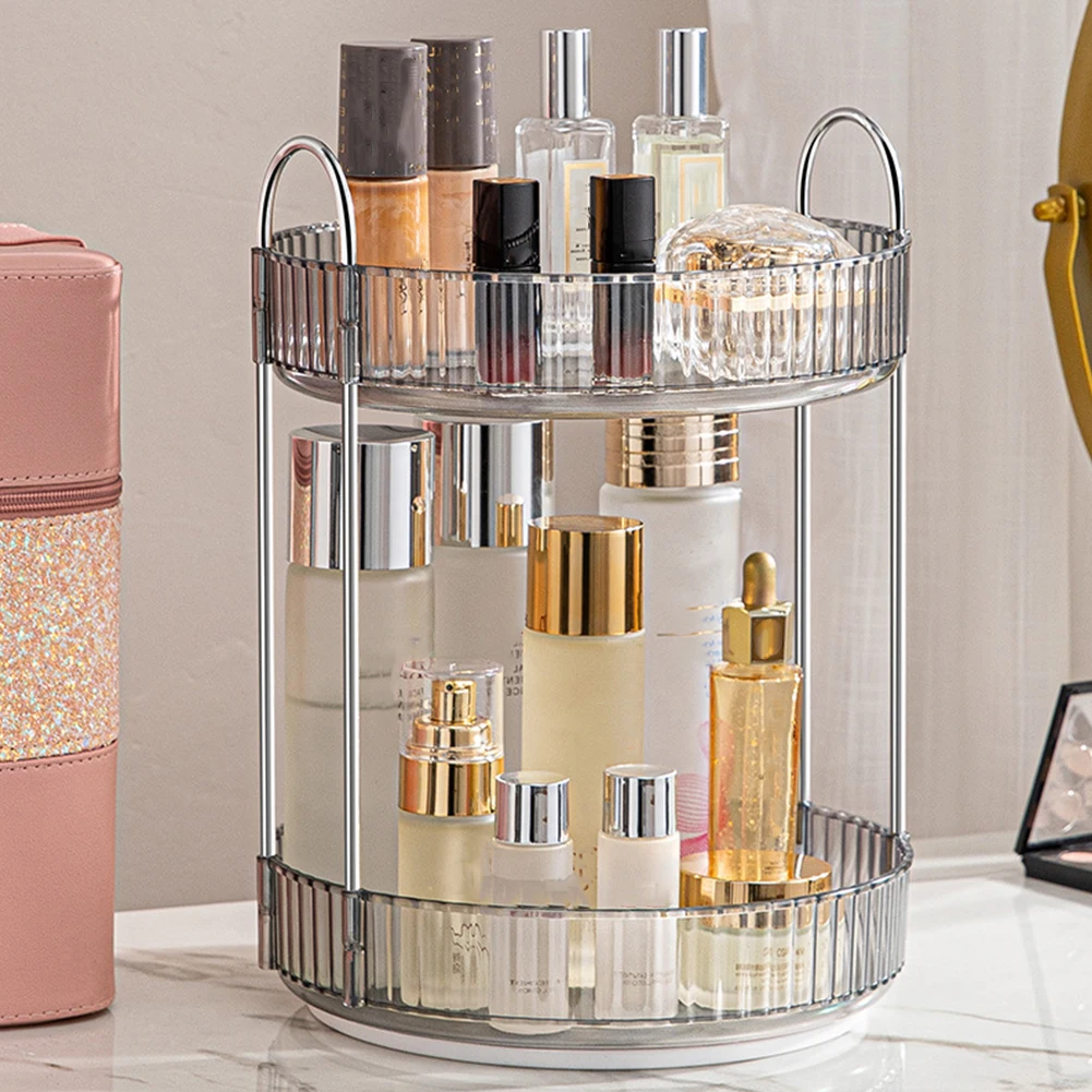 360 Rotating Makeup Organizer Large Capacity Cosmetic Organizer ...