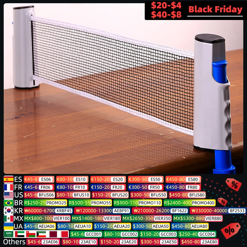 Ping-Pong-Training-Net-Rack-Portable-Adjustable-Table-Tennis-Net ...