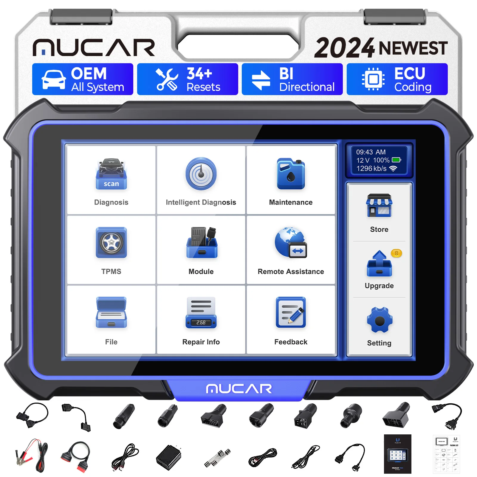 MUCAR-VO8-OBD2-Scanner-Professional-Auto-Code-ECU-Coding-Bidirectional ...