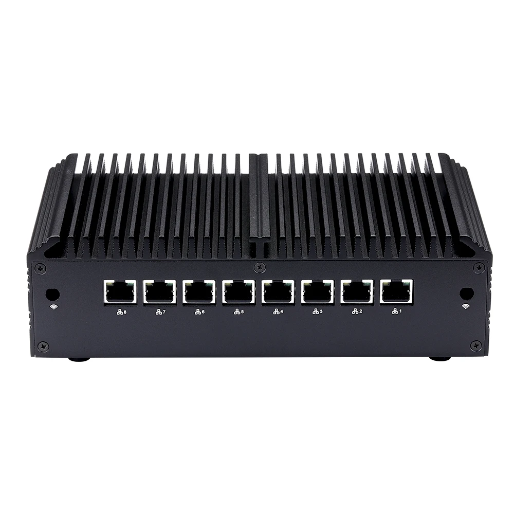 Qotom Fanless Mini Computer 8 *2.5g Lan, 8th Gen 10th Gen Processor,hd ...