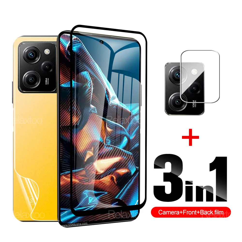3in1-Xiaomi-Poco-X5-Pro-5G-Protector-Glass-for-pocoM5-4G-Full-Cover ...