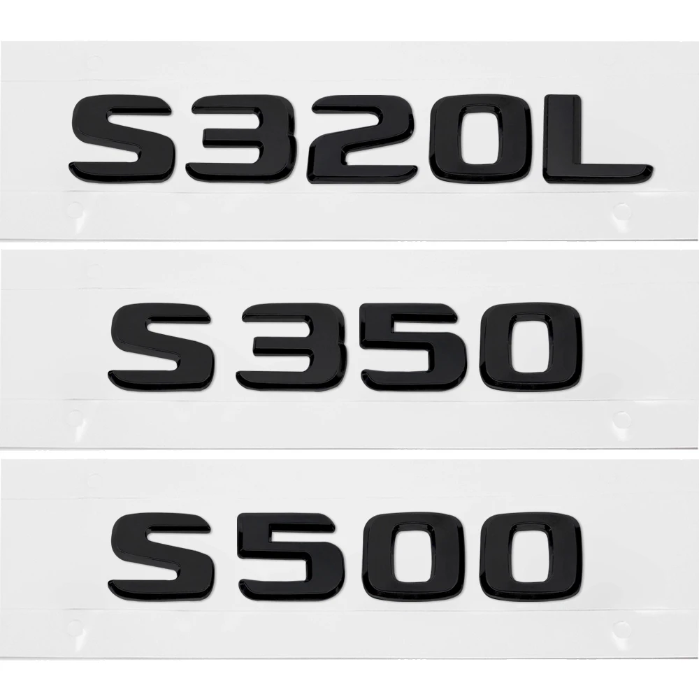 ABS-Plastic-S320L-S350-S500-Trunk-Rear-Logo-Badge-Emblem-Sticker-For ...