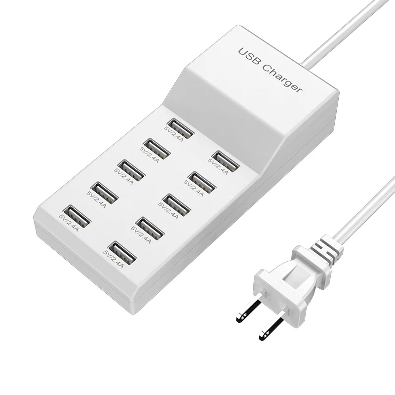 USB-Charger-10-Port-USB-Charging-Station-for-Multi-Devices-50W-USB-Hub ...