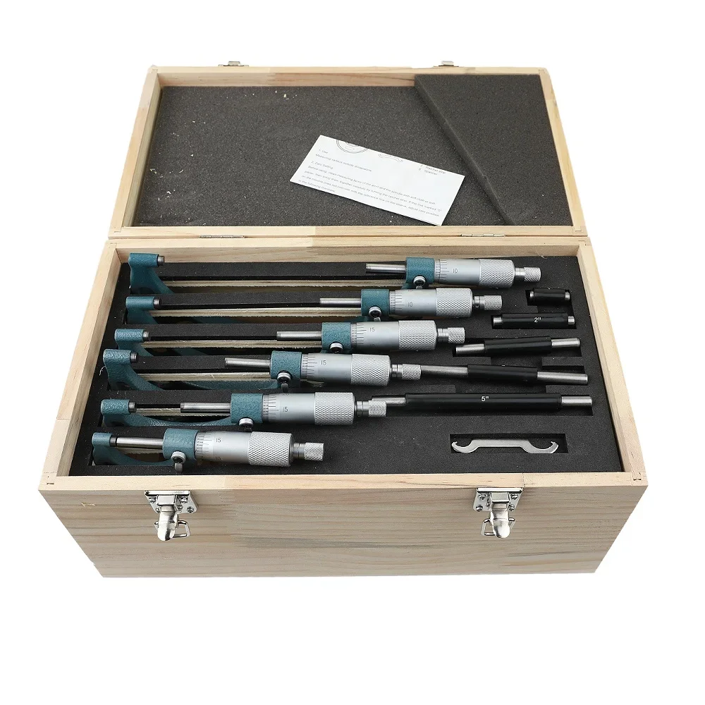 0-0001-6Pcs-Set-Micrometer-Set-Professional-Premium-Precision-Machinist ...
