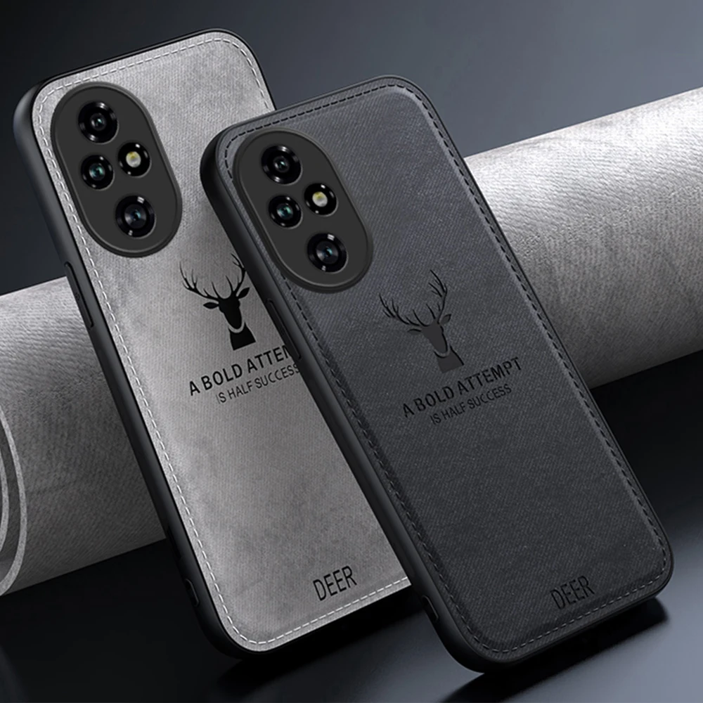 Fabric-Case-for-Huawei-Honor-200-Pro-Deer-Matte-Silicone-Protection ...