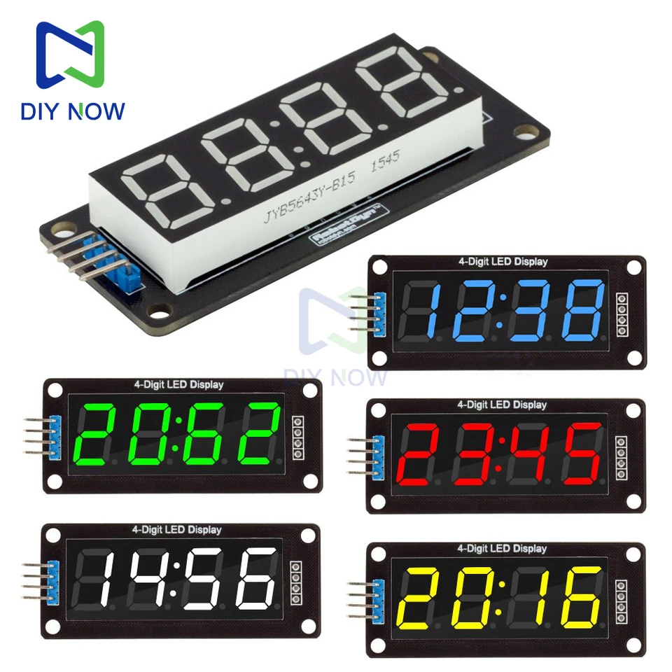 Digital Tube TM1637 Display Module 4 Set TM1637 4-Digit Module - 0.56 ...
