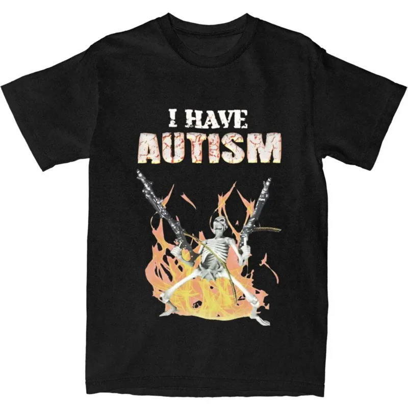 I-Have-Autism-Funny-Skull-Skeleton-Meme-Men-Women-s-T-Shirt-Adhd ...