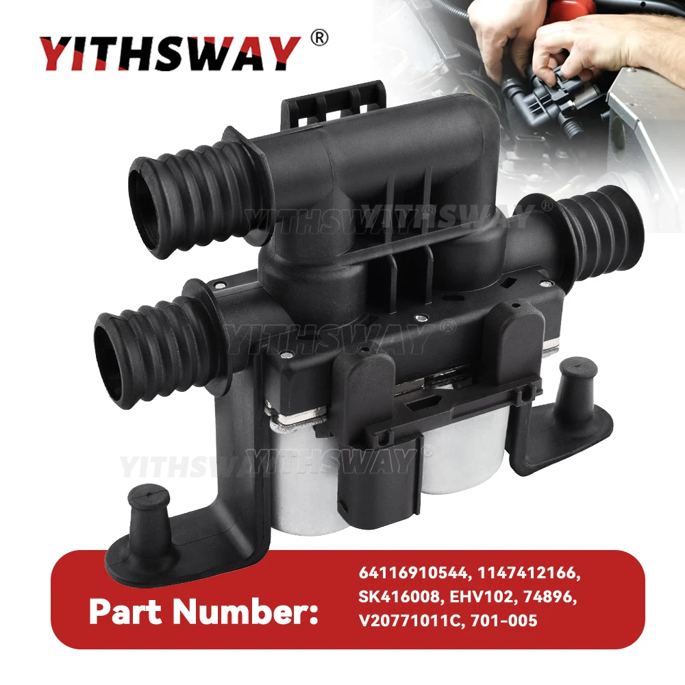 HVAC Coolant Flow Regulator Heater Control Solenoid Water Valve for BMW ...