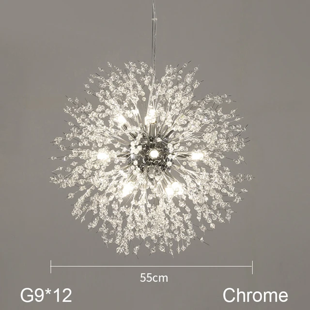 Crystal Dandelion Chandelier Pendant Lights - Lighting4Home
