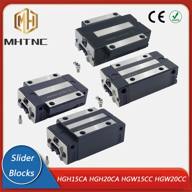 HGR15 HGR20 Linear Slider Bearing Blocks HGH15CA HGH20CA HGW15CC ...