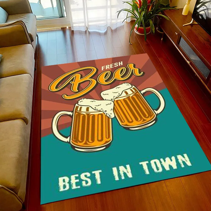 Beer-Pattern-Rug-para-Sala-de-Estar-rea-Tapete-Tapete-do-banheiro ...