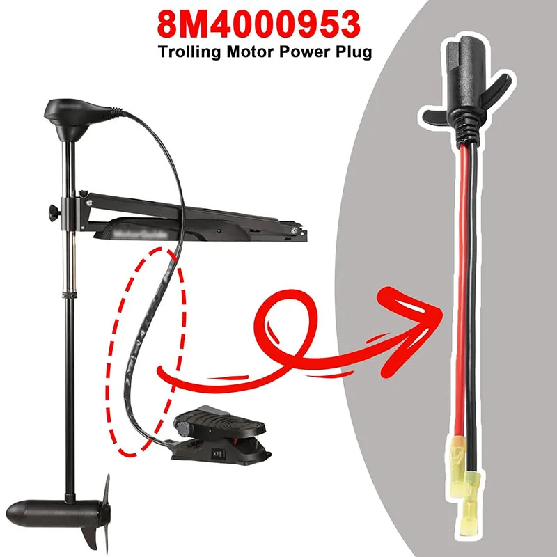 8M4000953 Trolling Motor Guide Power Plug 2-Prong Compatible With 50A ...