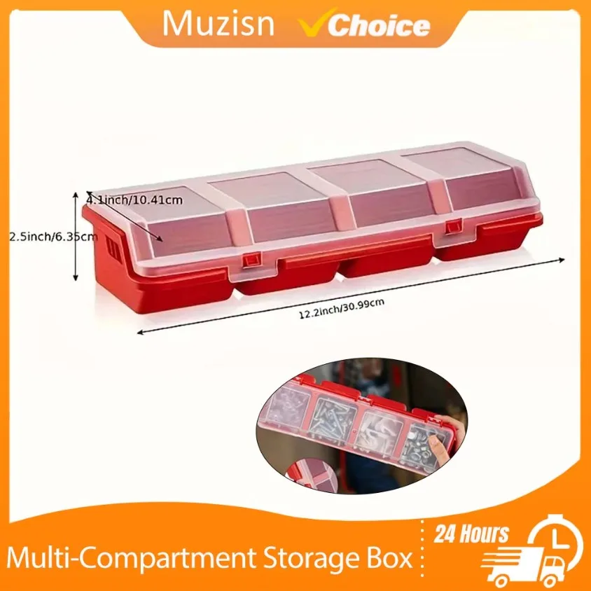 1Pc/2Pcs Multi-Compartment Storage Box Small Parts Miscellaneous Box ...