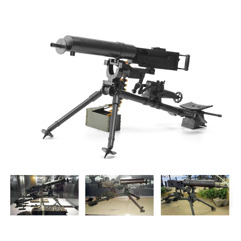 1/6 Scale MG08 Maxim Machine Gun MG42 AK47 MP5 PKP Military Assemble M2 ...