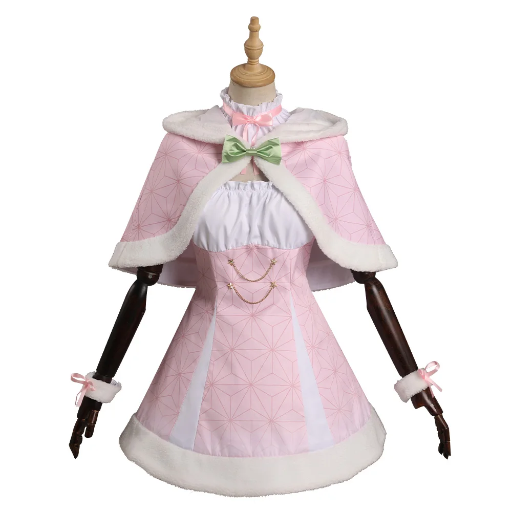 Anime Demon Slayer Kamado Nezuko Cosplay Costume Outfit - AllCosplay.com