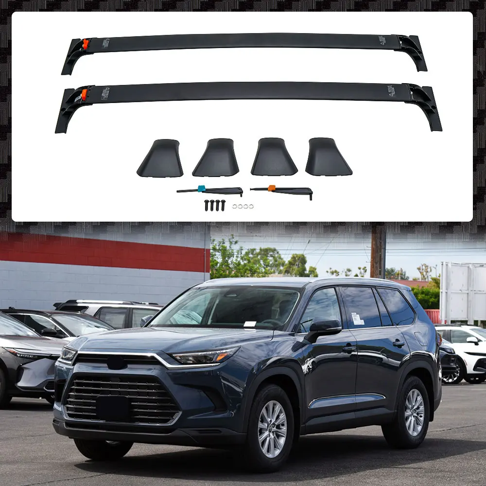 2Pcs-Fit-for-Toyota-Grand-Highlander-2024-2025-Aluminum-Roof-Rail-Racks ...