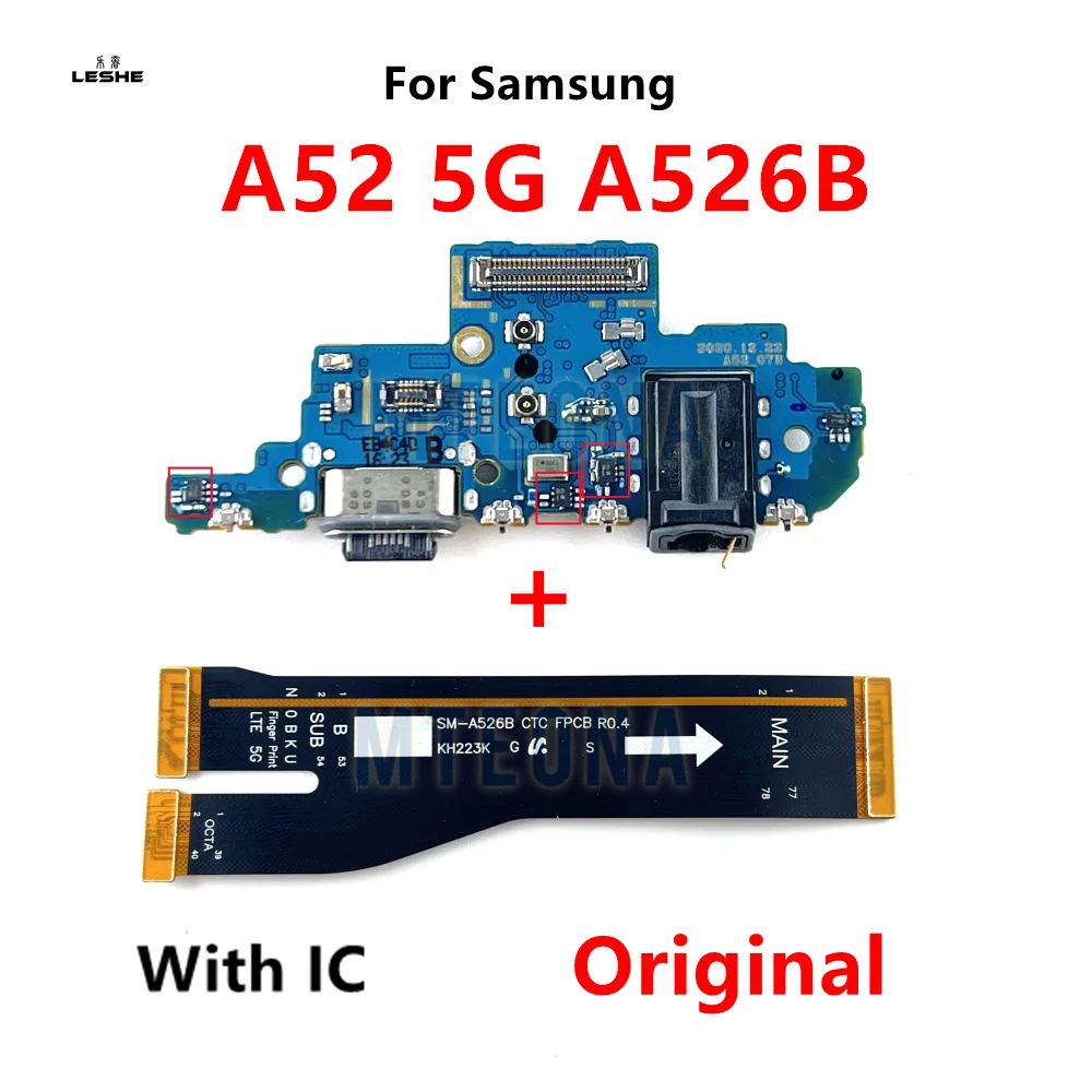 Original For Samsung Galaxy A52 5G A526 A526B USB Micro Charger Charging Port Dock Connector ...