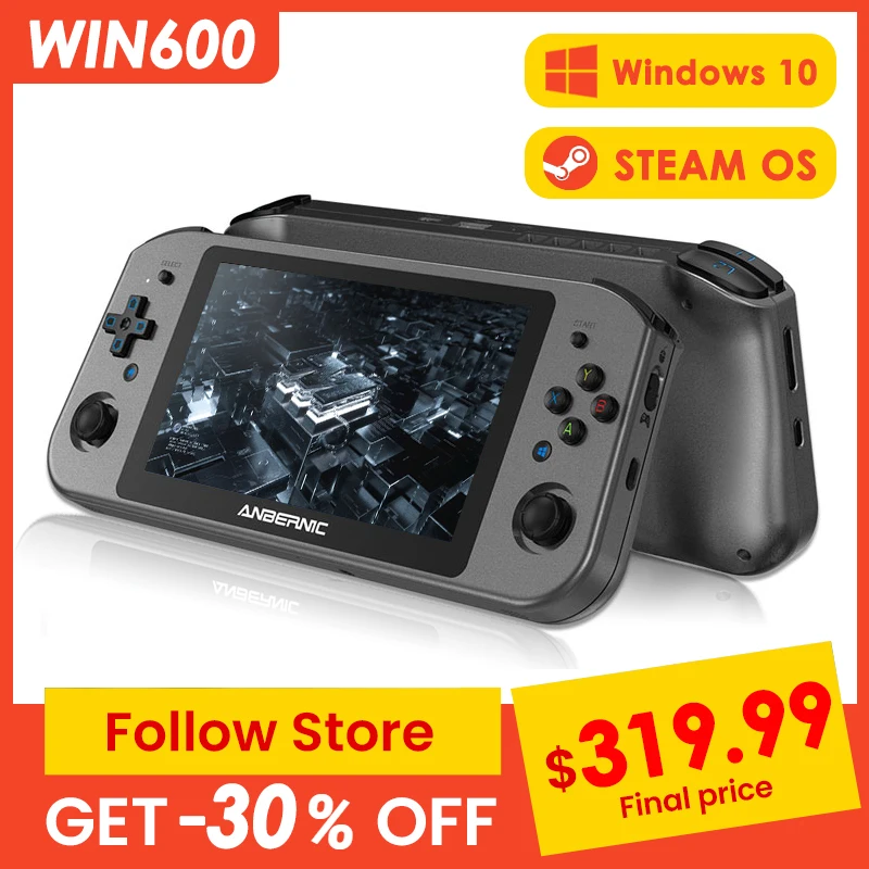Anbernic Win600 Handheld Game Console 5.94-inch Portable Pc Pocket Mini ...