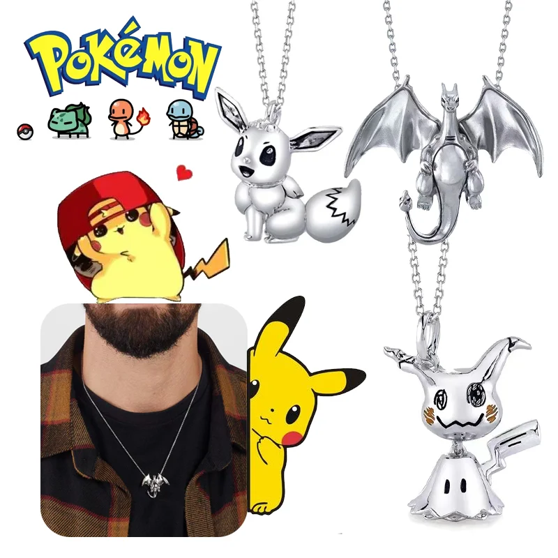 Pokemon-Charizard-Hip-Hop-Punk-Ghost-Pendant-Chain-Necklace-for-Women ...