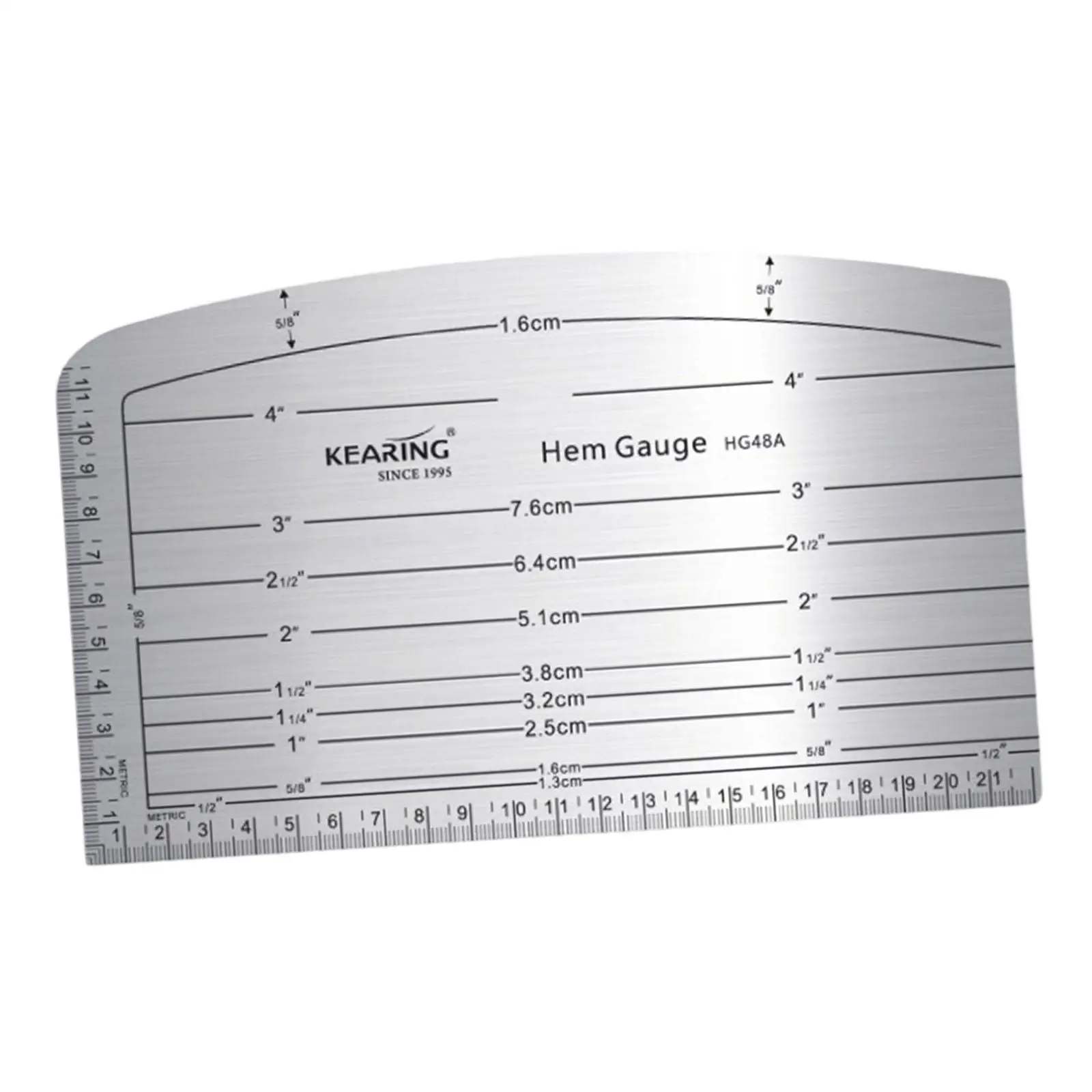 Hem Gauge Professional Portable Hot Ironing Ruler for Cloth Printing ...