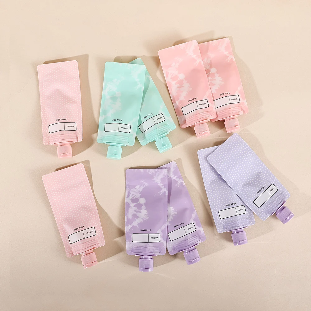 2pcs 90ml Empty Travel Pouches for Toiletries, Travel Size Pouches for ...