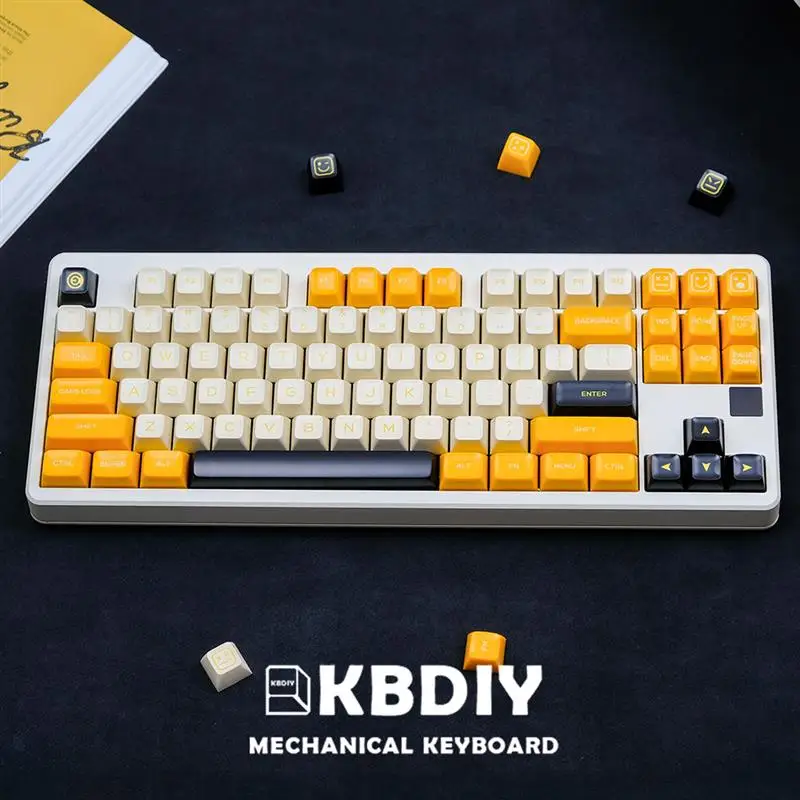 SA-Profile-Keycap-Banana-PBT-Double-Shot-7U-Spacebar-ISO-Key-Caps-Set ...