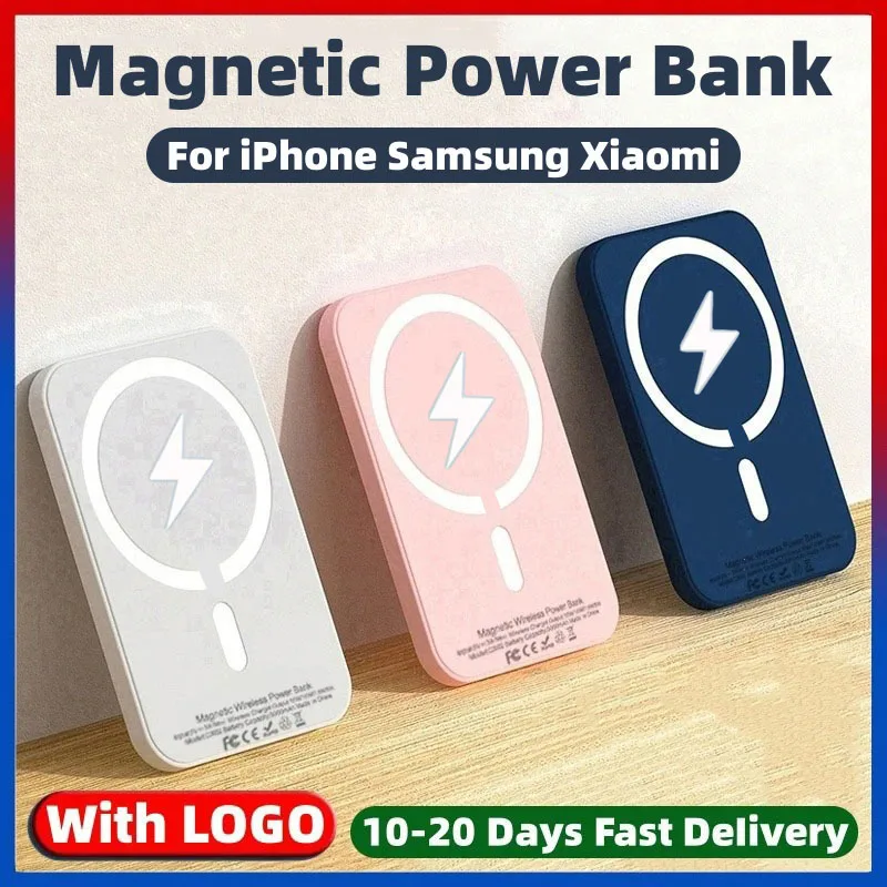 Magnetic-Power-Bank-For-Apple-External-Auxiliary-Backup-Battery-Pack ...