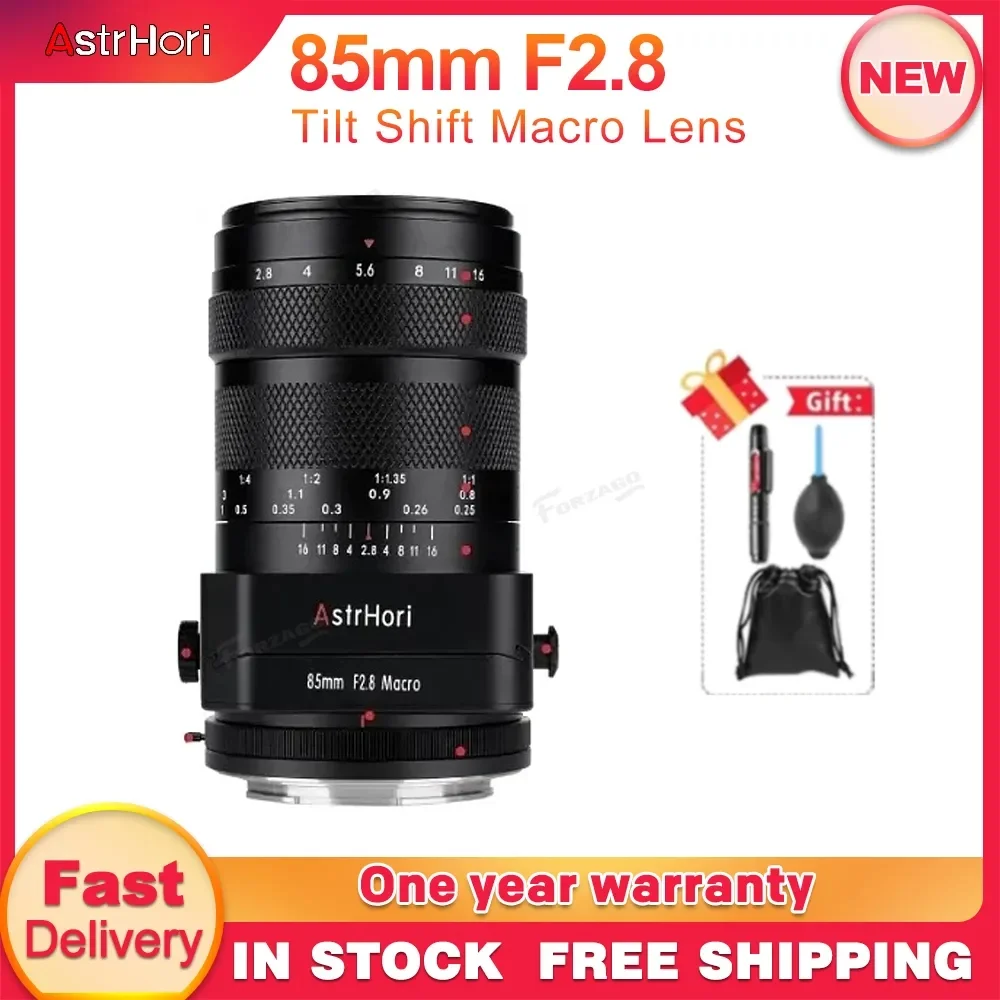 AstrHori RockStar Tilt Shift Macro Lens, Full Frame, 85mm, F2.8, apto ...