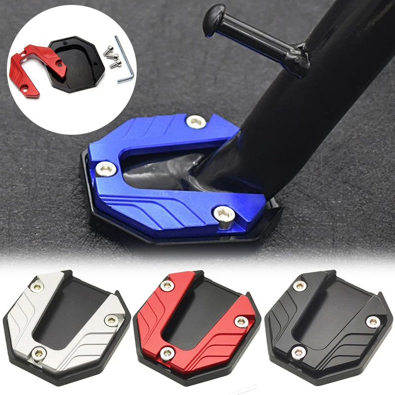 Aluminum-Alloy-Motorcycle-Kickstand-Extender-Scooter-Foot-Side-Stand ...