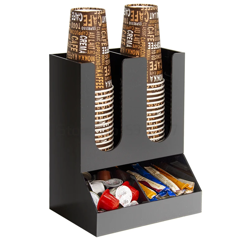 Acrílico preto Nespresso Coffee Pod Holder, Rack de armazenamento ...