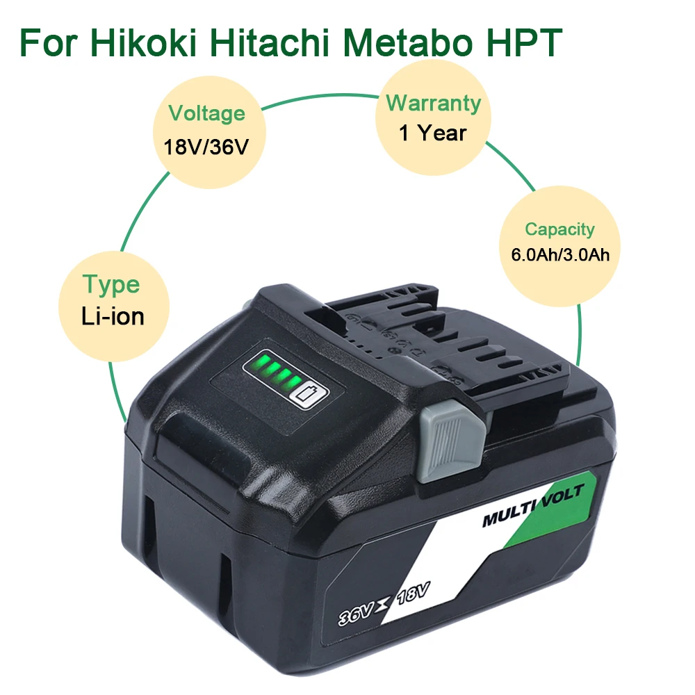 for-Hitachi-36V-6000mAh-18V-3000mAh-BSL36A18-BSL36B18-MultiVolt ...