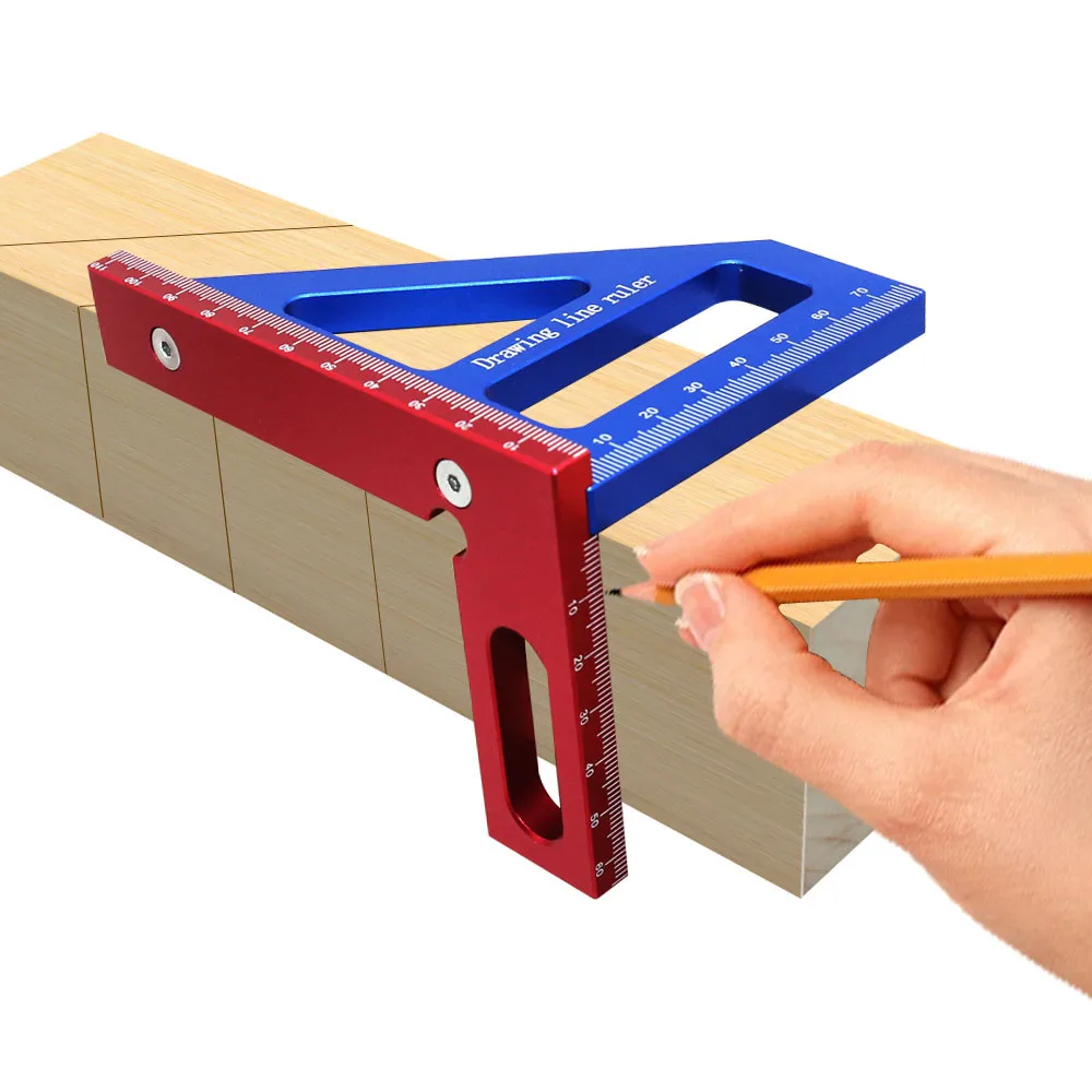 Woodworking-Square-Protractor-Aluminum-Alloy-Miter-Triangle-Ruler-High ...