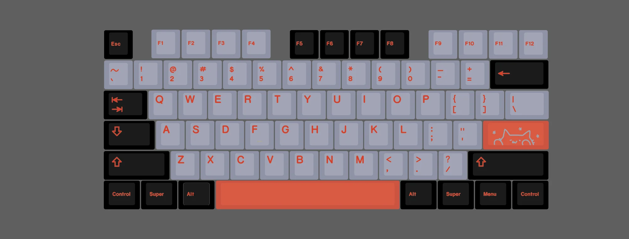 Geekark-Black-And-Orange-Grey-Five-Side-Dye-Sublimation-Cherry-Profile ...